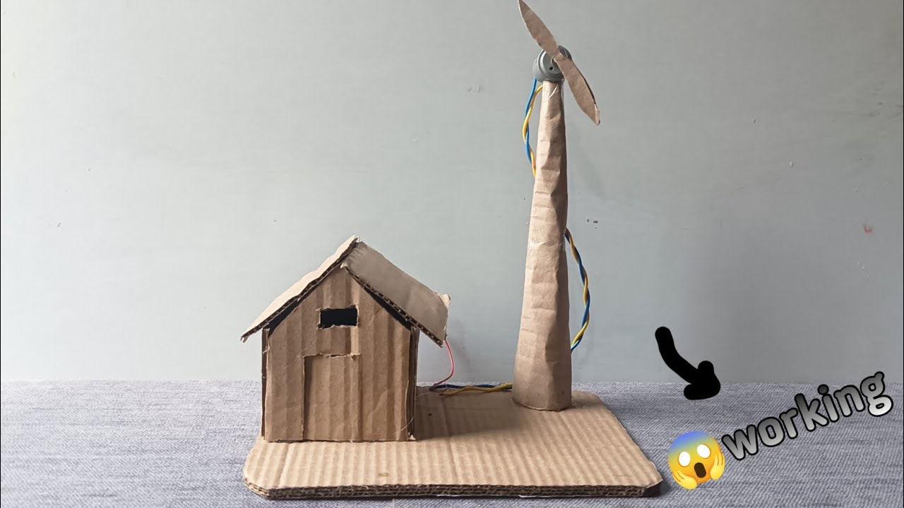 how to make cardboard home 8th class science project - YouTube
