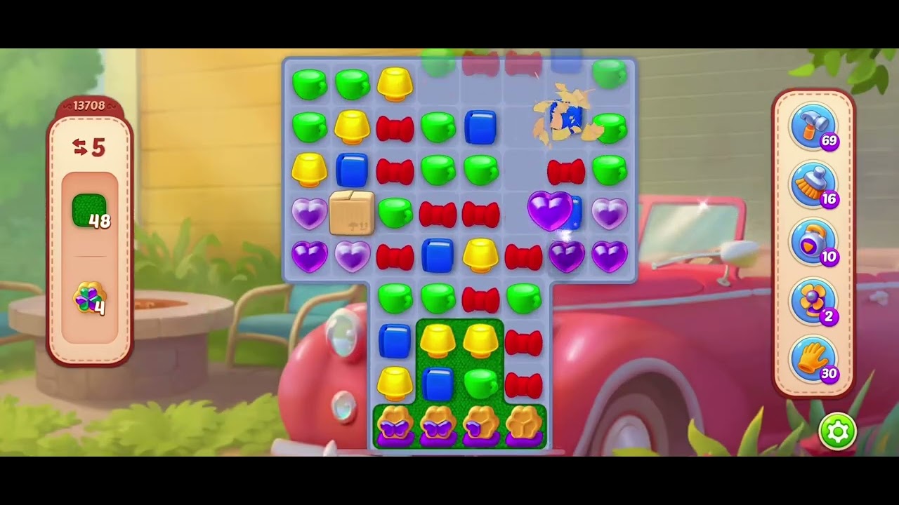 Homescapes level 13708 - no booster - YouTube