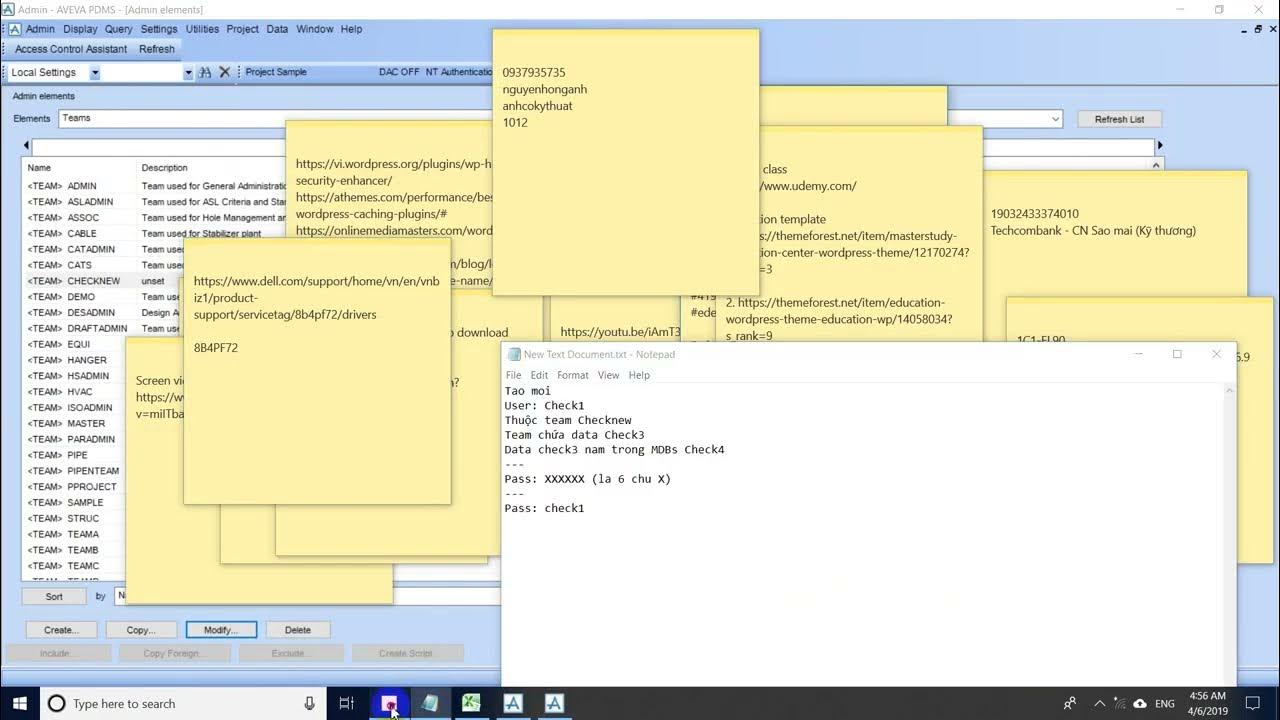 Technico | PDMS/E3D admin - Set up User name, MDBs, Copy/Include data base - YouTube