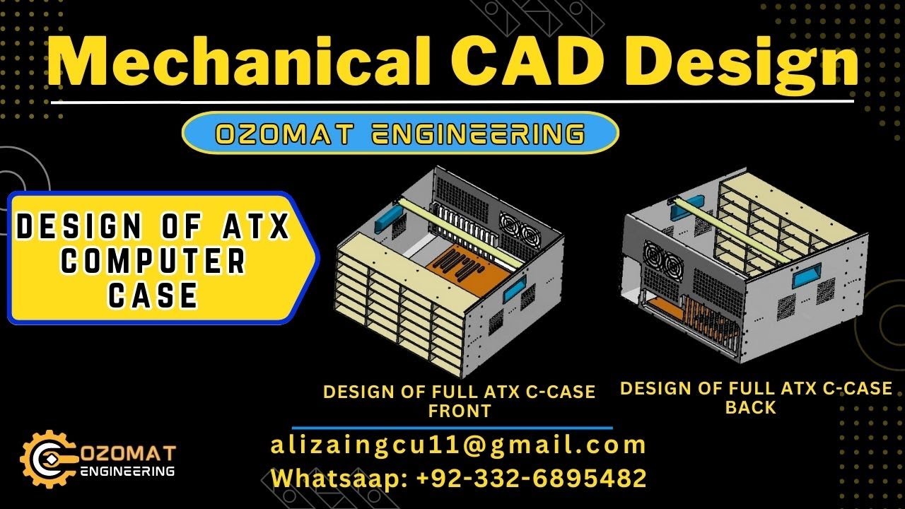 Full ATX Case | Custom Computer Case | CAD Model | Mechanical Design ...