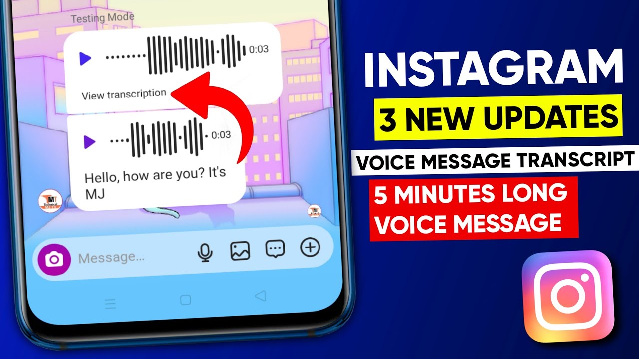 Instagram 3 new updates || Instagram voice message transcription ...