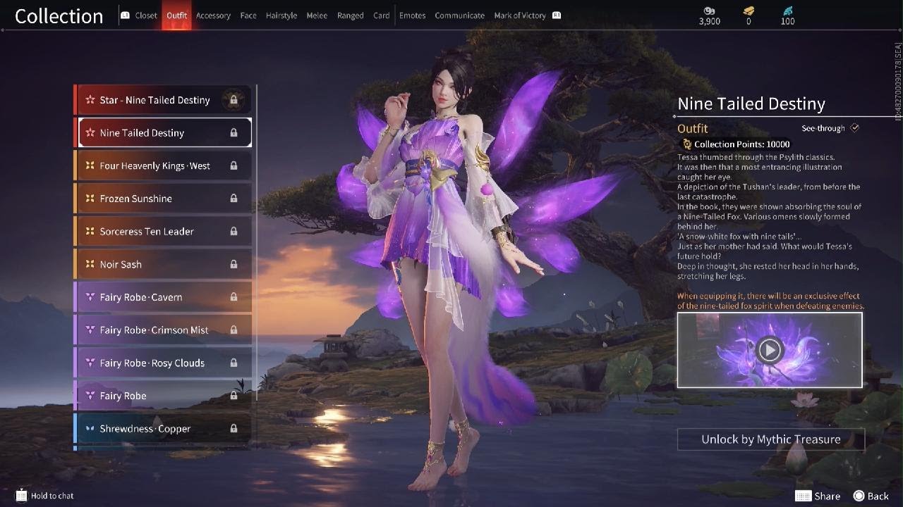 Nine Tailed Destiny | Costume for Tessa | NARAKA: BLADEPOINT - YouTube