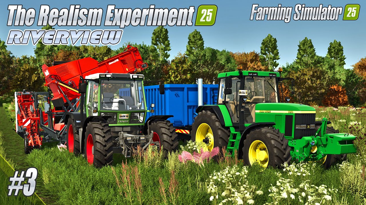 Sabotaged By Carrots! | The Realism Experiment 25: Riverview (FS25 Live ...