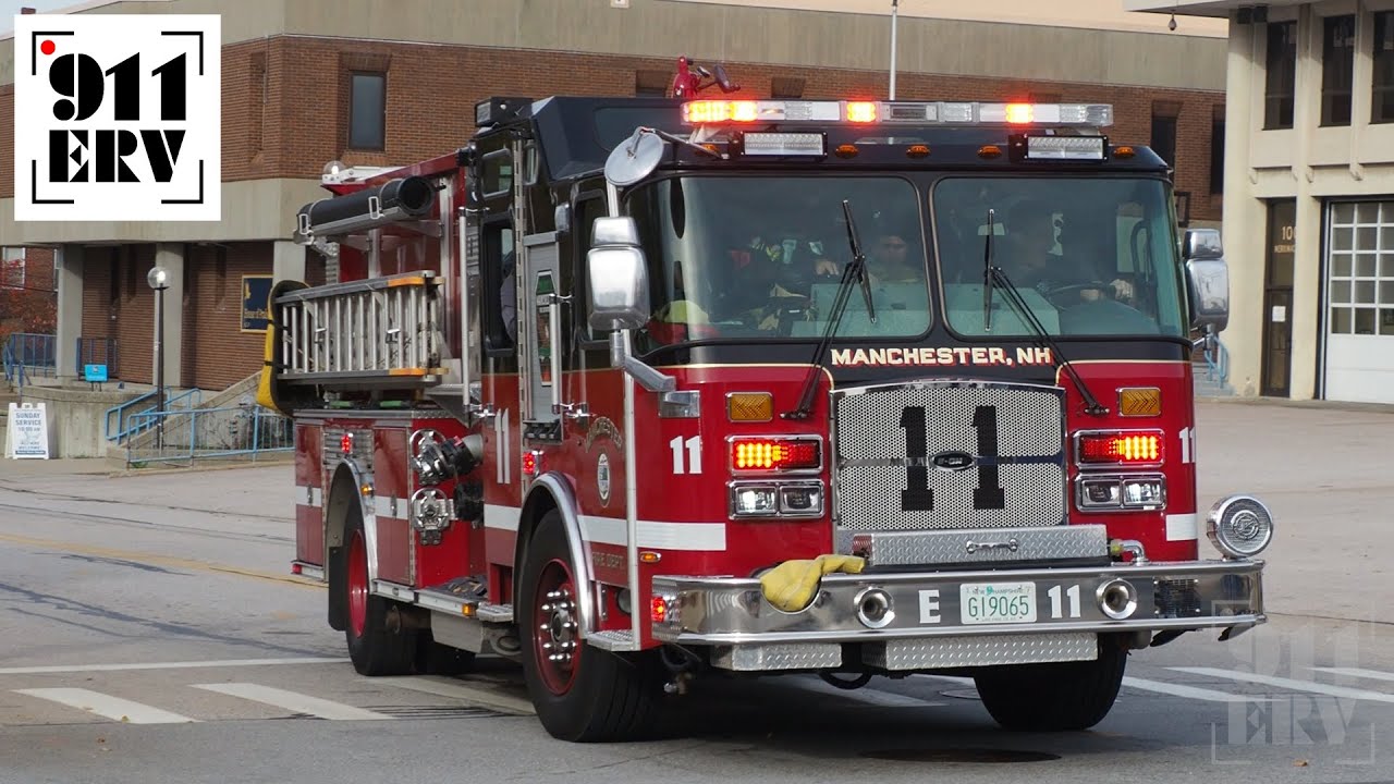 Manchester Fire Truck Responding | Engine 11 - YouTube