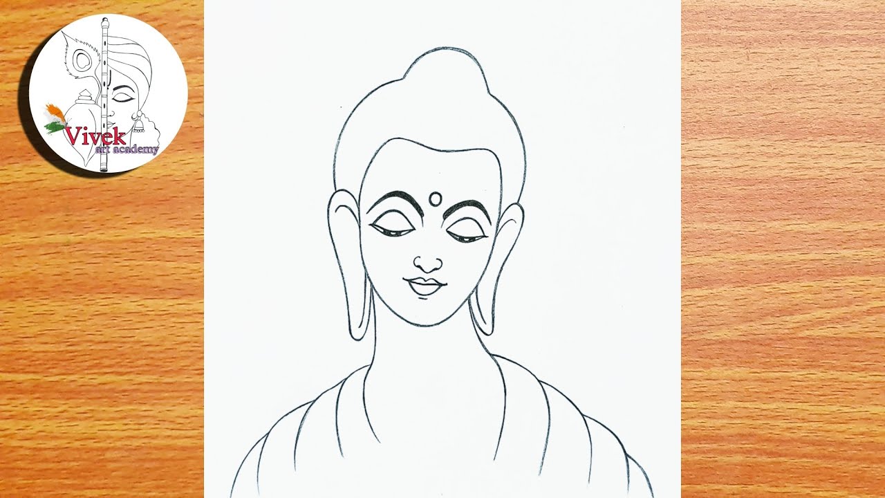 Buddha Pencil Drawing for Beginners | Easy Drawing of Buddha Step by ...