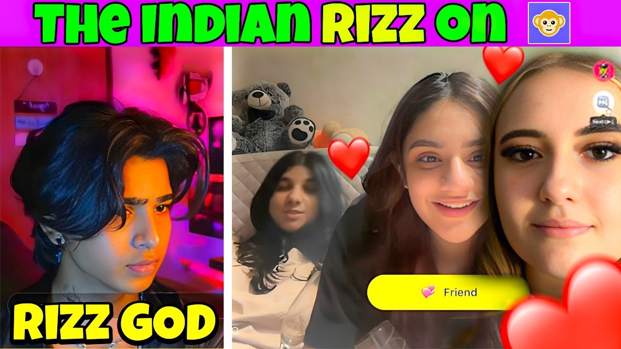 Indian Rizz on ome TV ️ | Rizz reactions on girls #omegle # ...