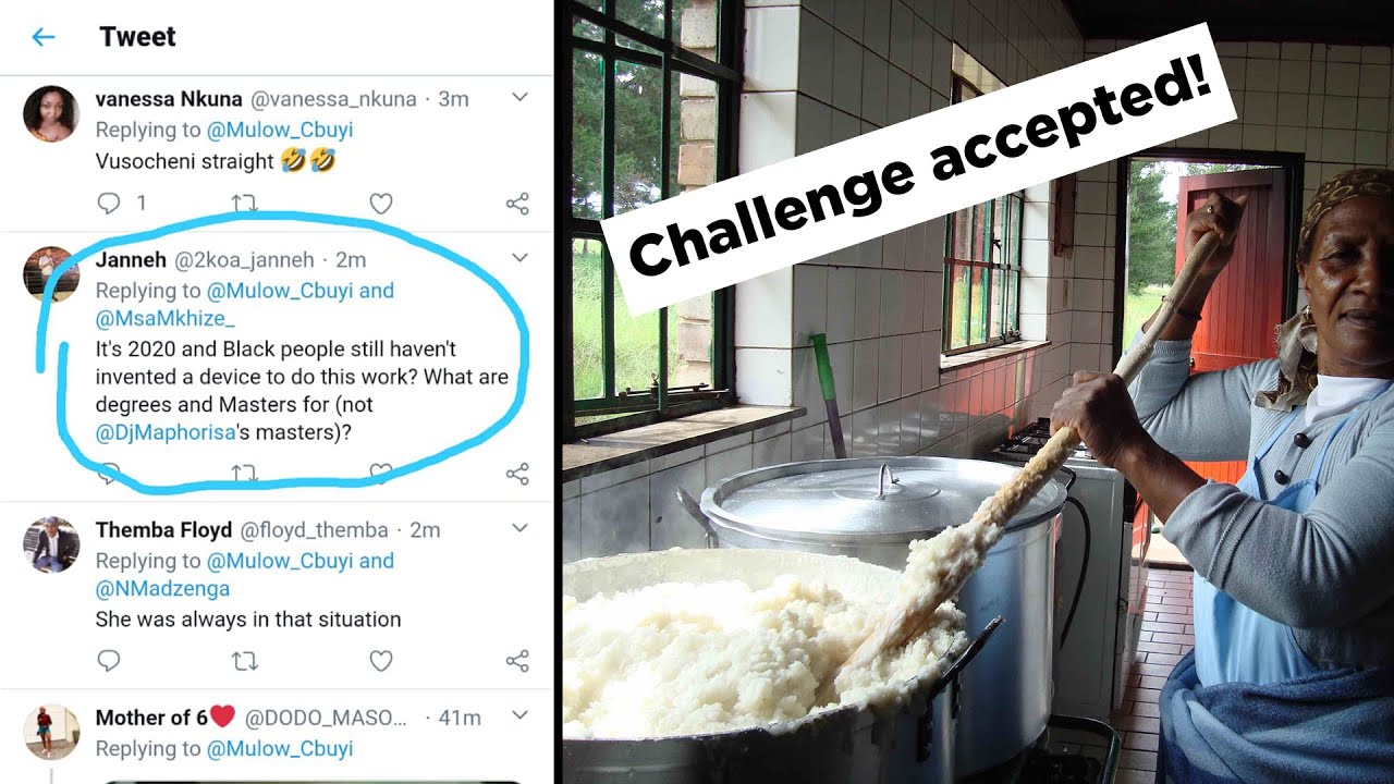 How Pap (Sadza) Cooking Device Works? - YouTube