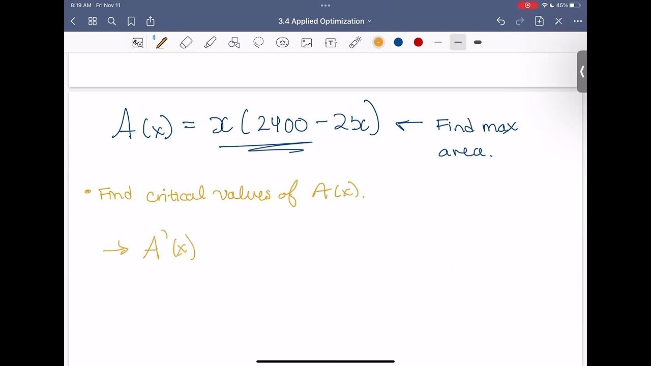 3.4 Applied Optimization - YouTube