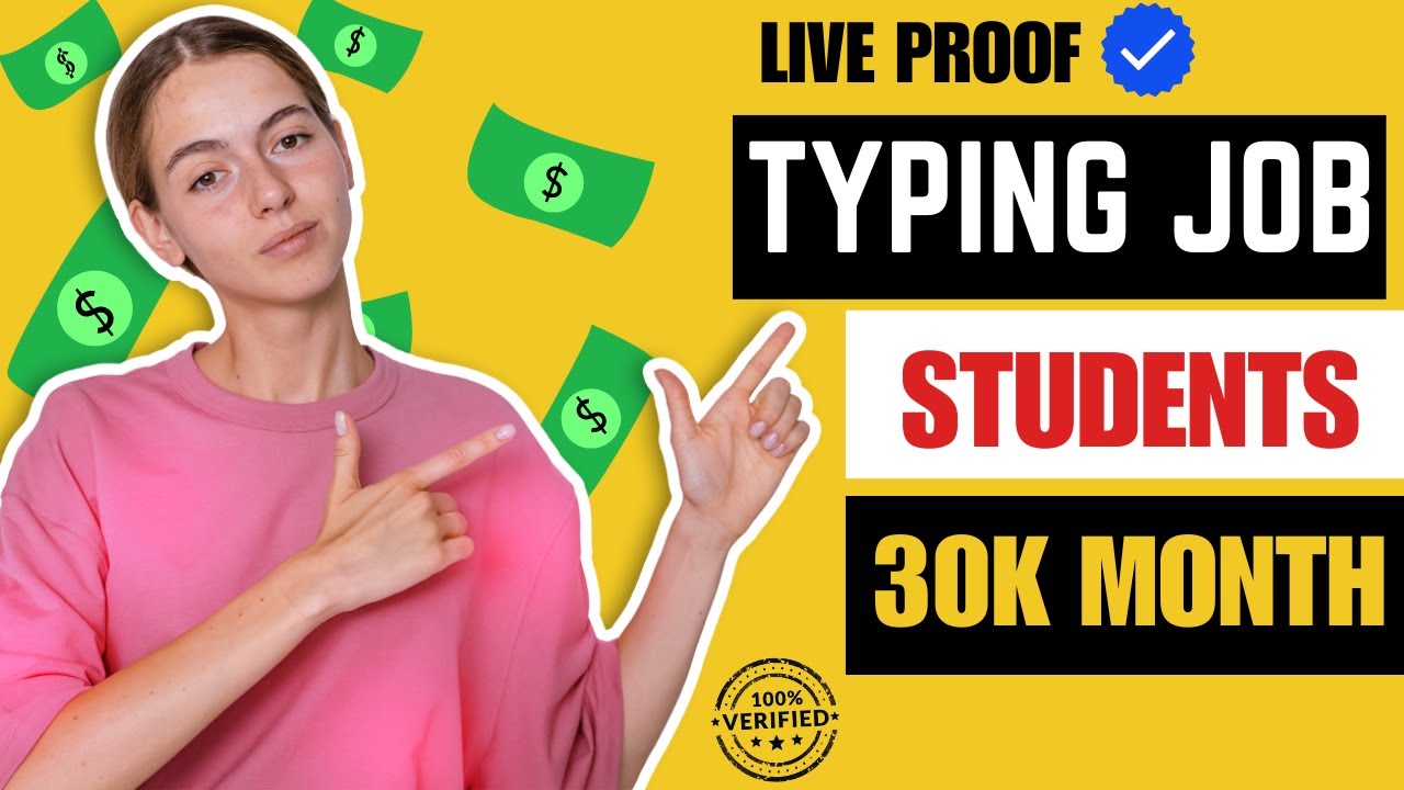 Typing work for student || typing work from home || typing job for ...