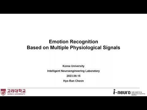 [저널미팅] Emotion Recognition Based on Multiple Physiological Signals ...