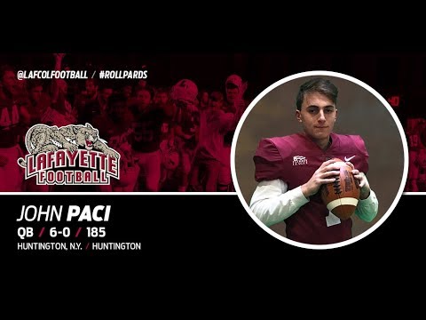 Lafayette Football: John Paci - YouTube