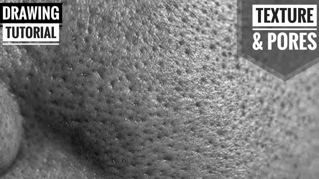 How to Draw Texture & Pores with Graphite Pencils | Easy Step by Step ...