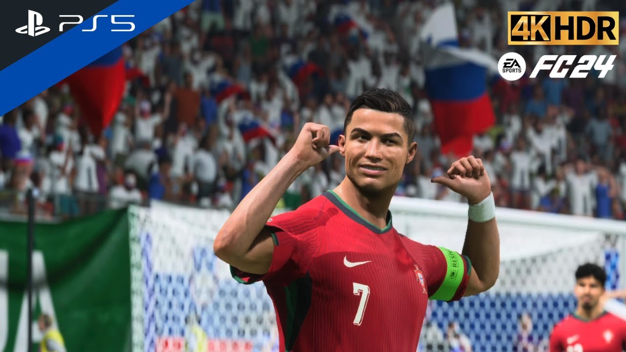 (PS5) Euro 2024 | Portugal vs Slovenia 3-2 | Ronaldo Destroyer Jan ...