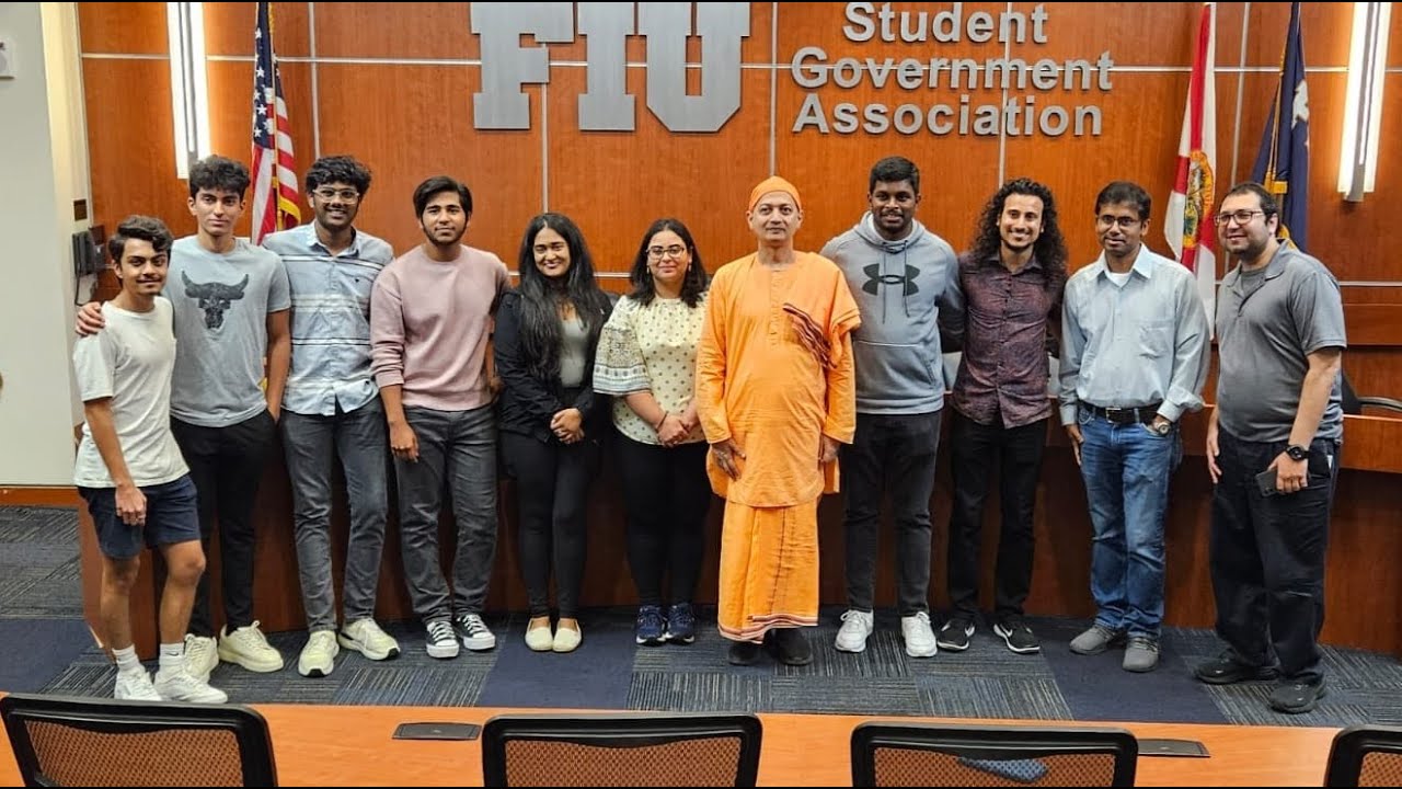 FIU Hindu Student Council: Swami Sarvapriyananda Guest Lecture - YouTube