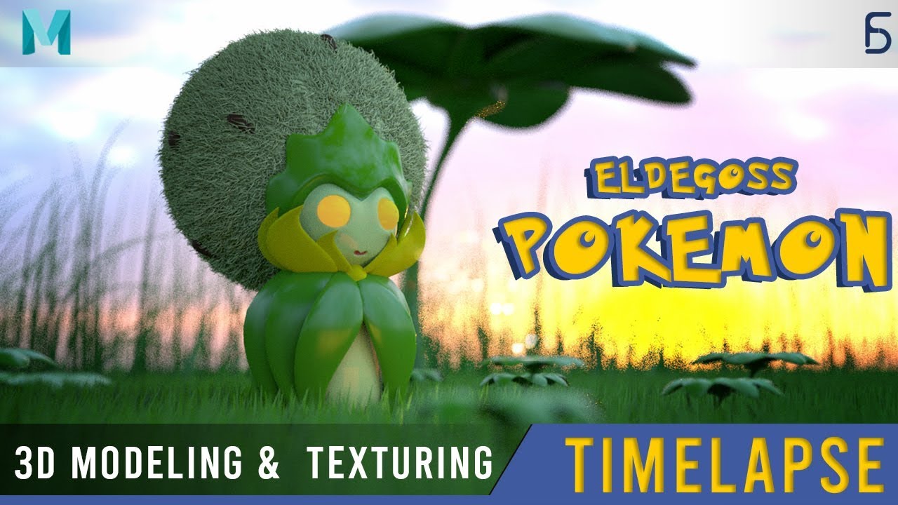 3D Modeling Timelapse Maya | Pokemon | FS CREATiON - YouTube