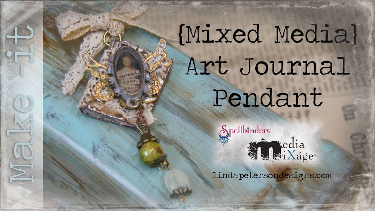 How to Make Mini Book Journal Pendants - Spellbinders - YouTube