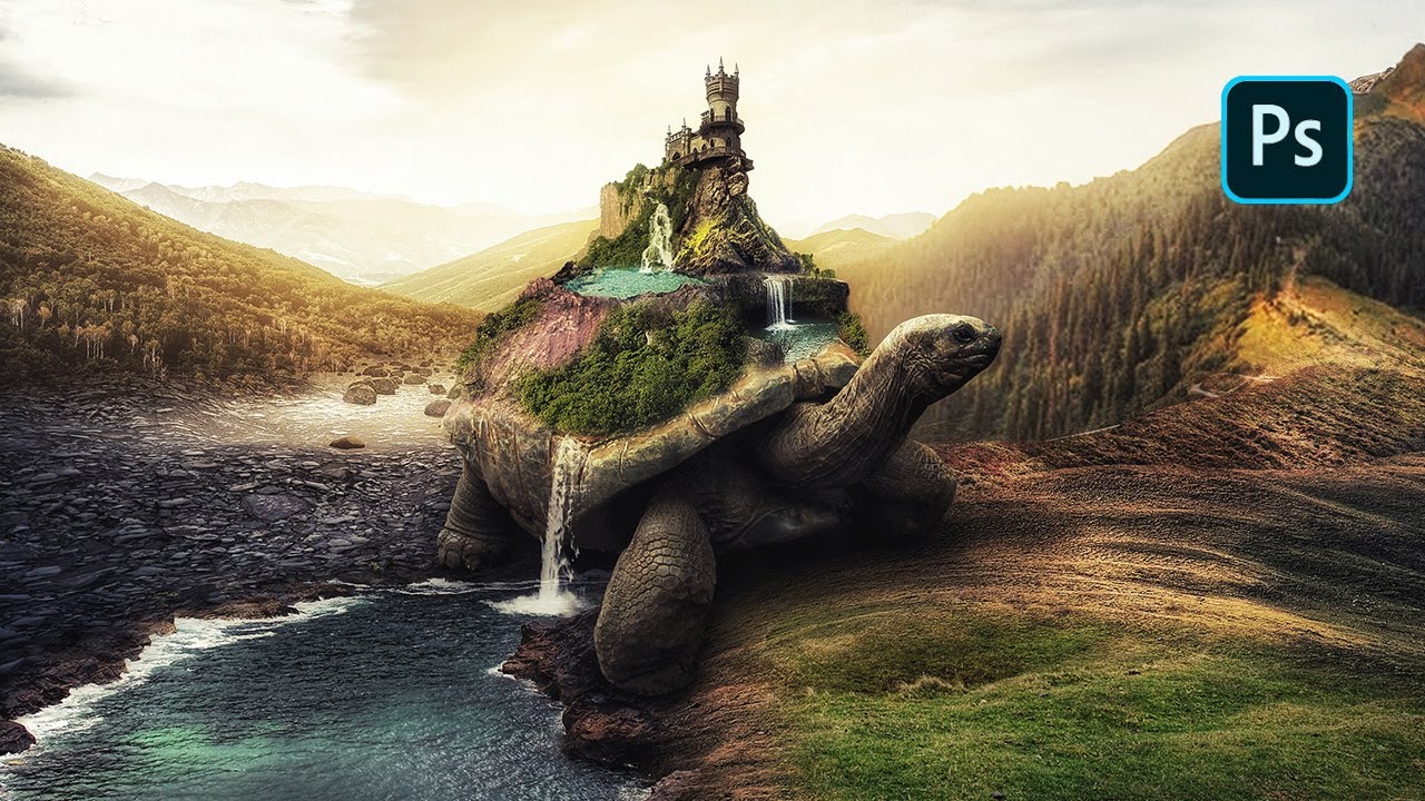 Turtle Island - Fantasy photoshop manipulation - YouTube