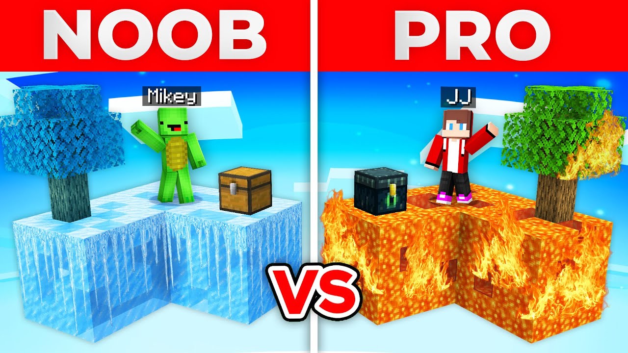 JJ And Mikey NOOB Chank vs PRO Chank SURVIVAL Battle in Minecraft Maizen - YouTube