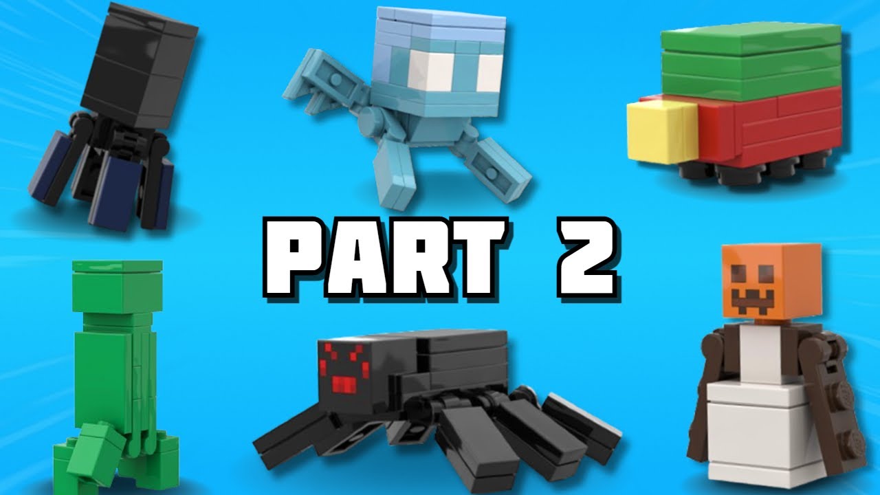 LEGO Minecraft Animals - PART 2 (Tutorial) - YouTube