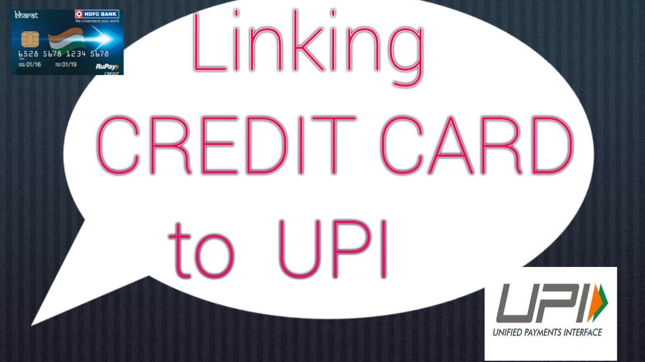 How to link CREDIT CARD to UPI @prasadzonar - YouTube