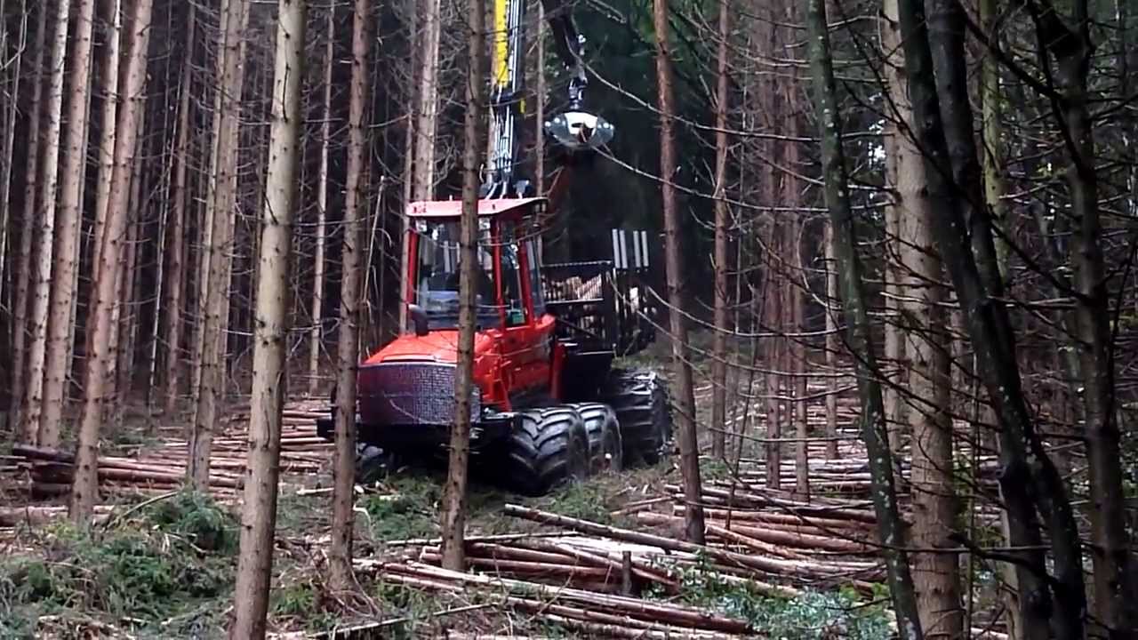 Komatsu 855 Forwarder - YouTube