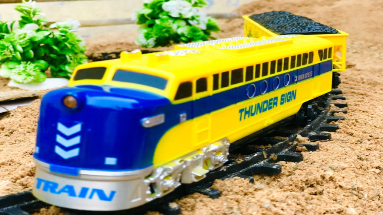 Simulate Toy Train set | Train wala cartoon video for kids | Unboxing ...