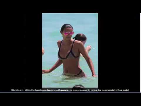 Beach babe! Victoria's Secret model Lais Ribeiro sends temperatures soaring in barely there bikini a