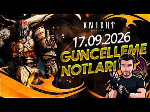 Knigh Online güncELLEME Notları 17.09.2026
