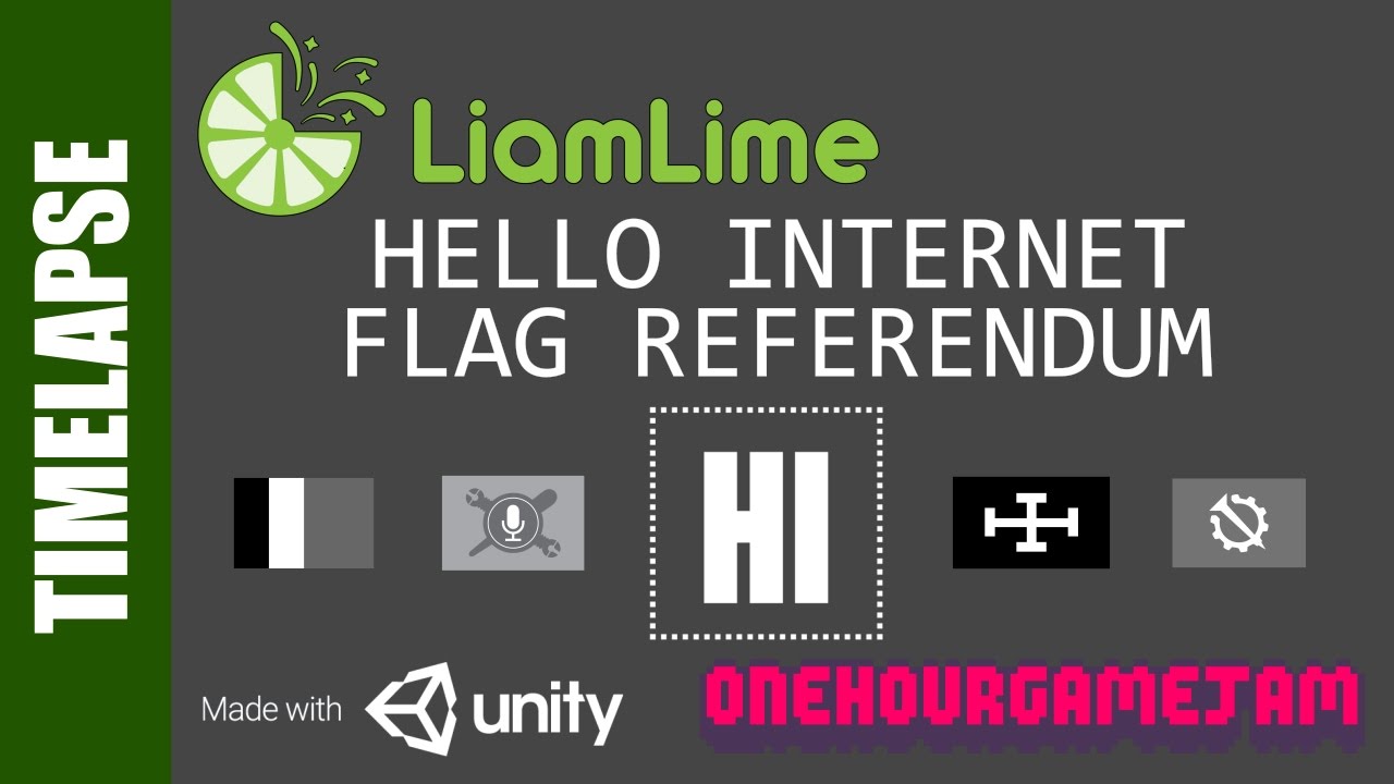 LiamLime does "1 hour game jam 72": Hello Internet Flag Referendum ...