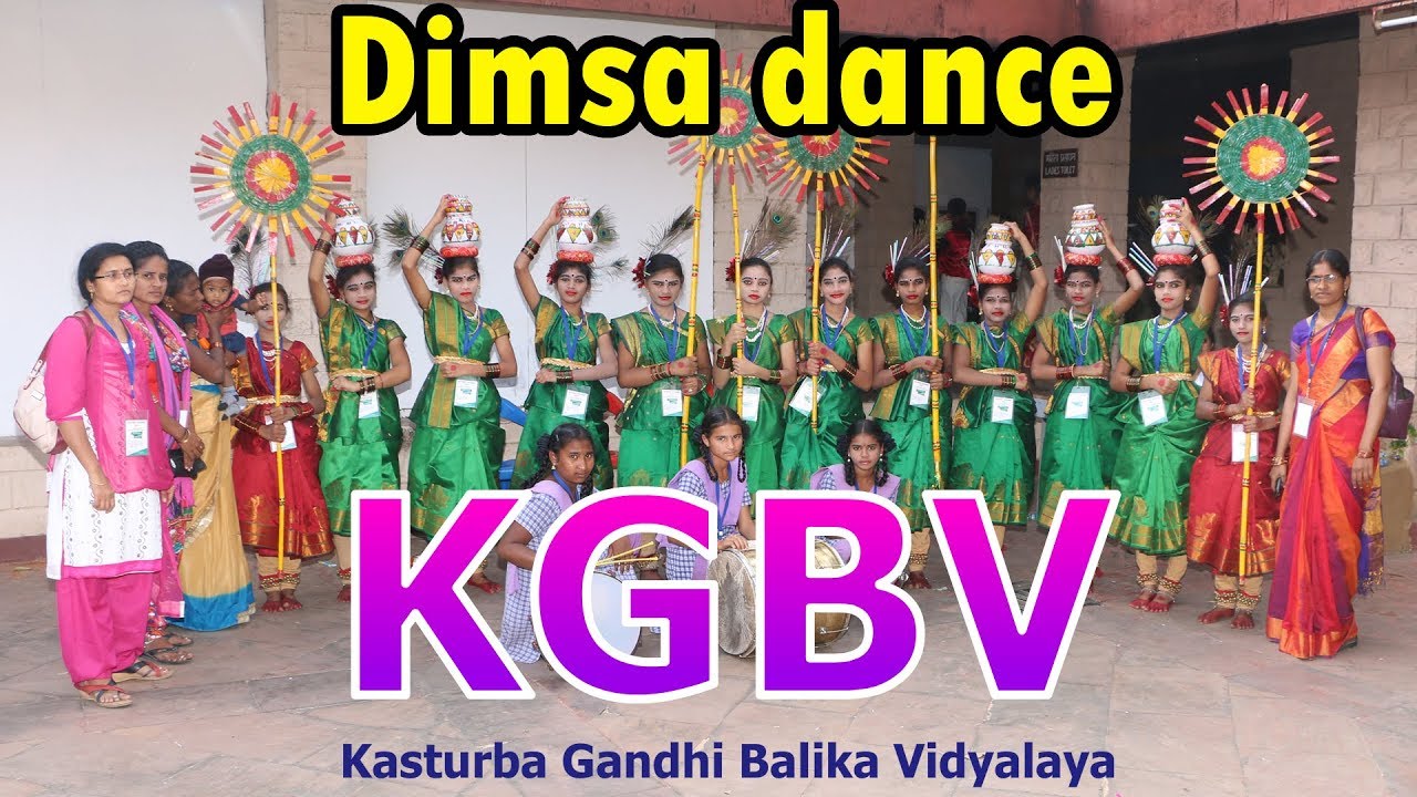 Dhimsa dance performance of KGBV Yatapaka - East Godavari - Andhra ...