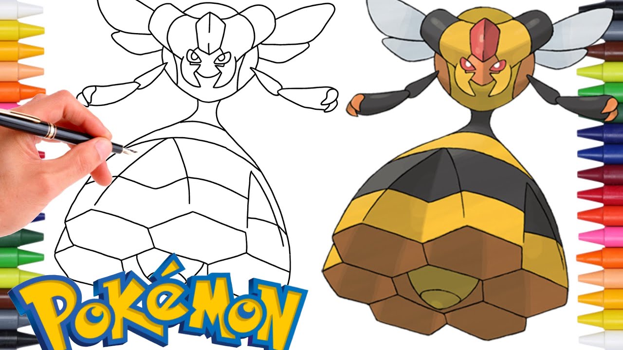 Comment Dessiner LE POKÉMON APIREINE (Vespiquen) #416 | GÉNÉRATION 4 ...