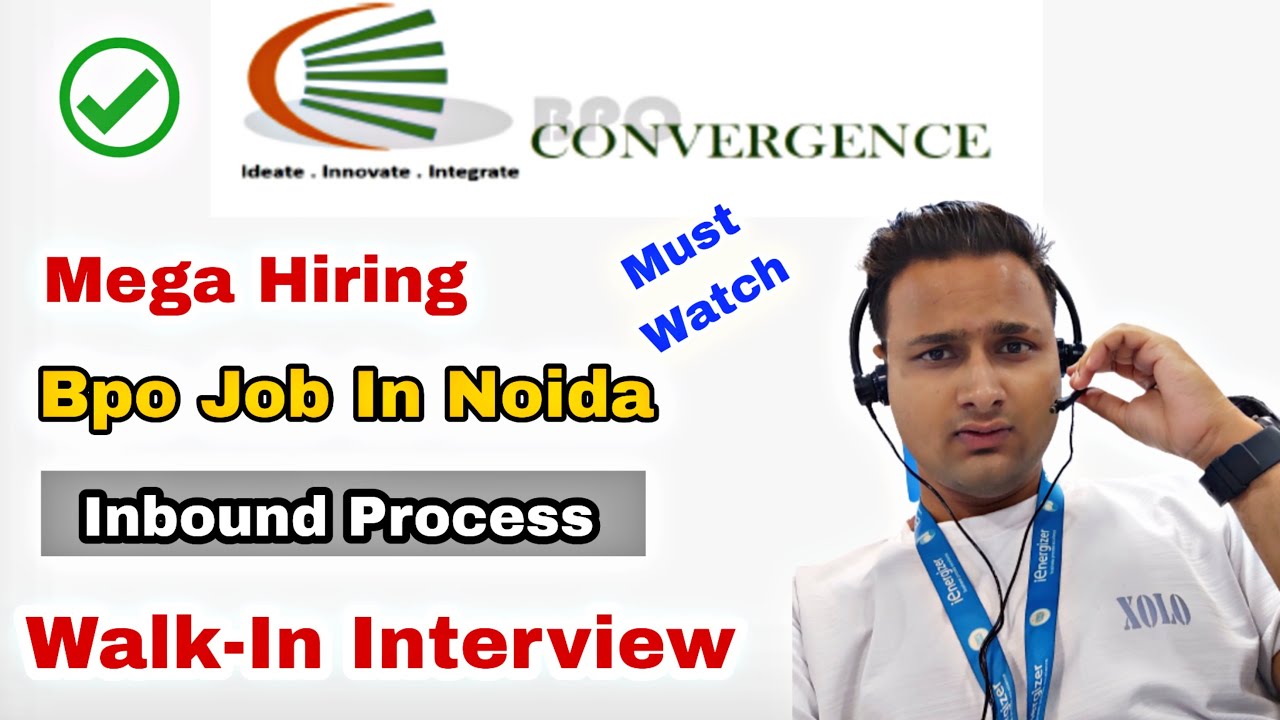 Convergence Hiring For Inbound Process || Direct Hiring || Bpo Job In ...