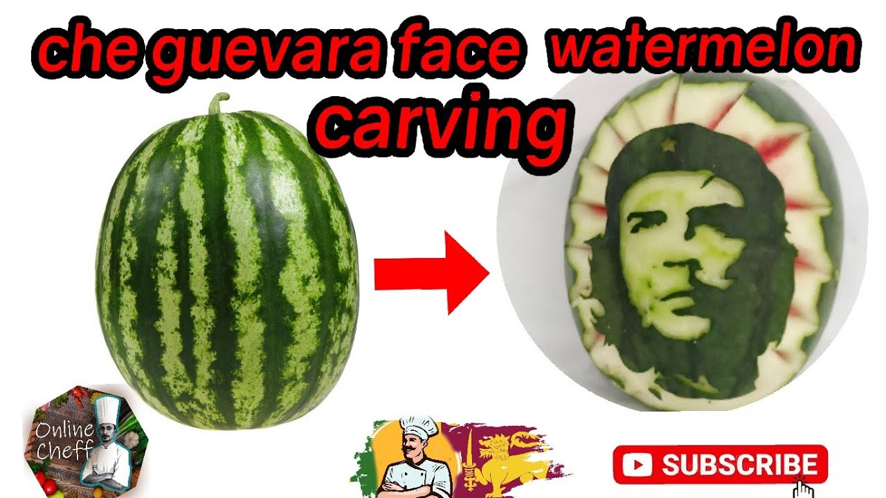 Carved Watermelon Face