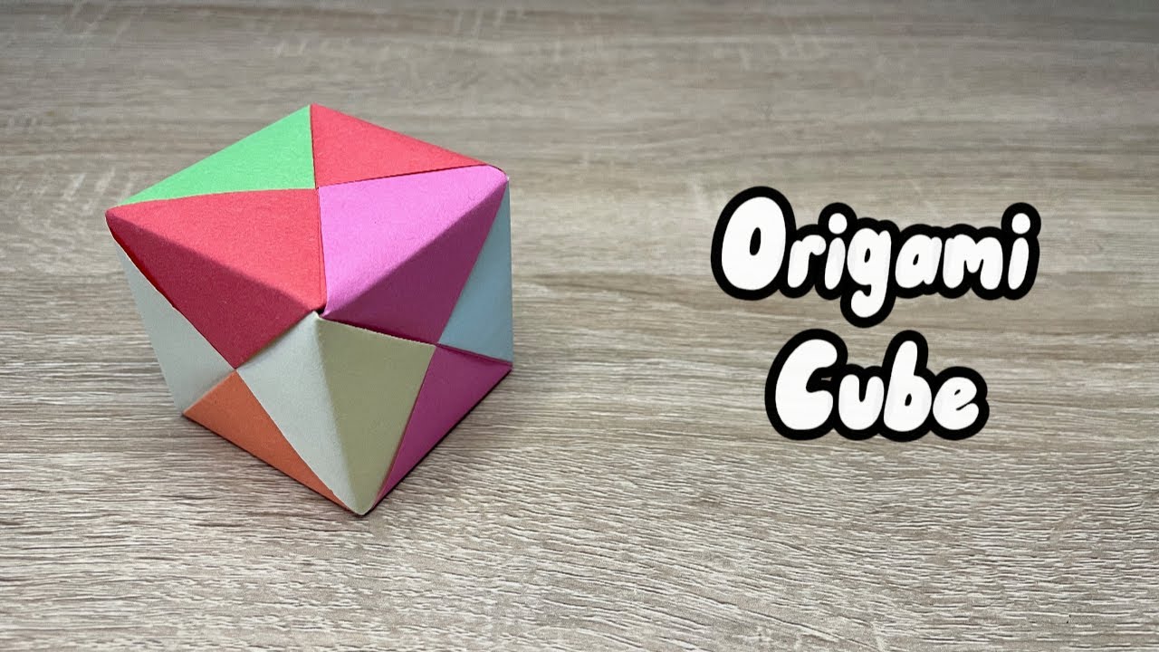 How to Fold an DIY : Origami 3D Cube - YouTube