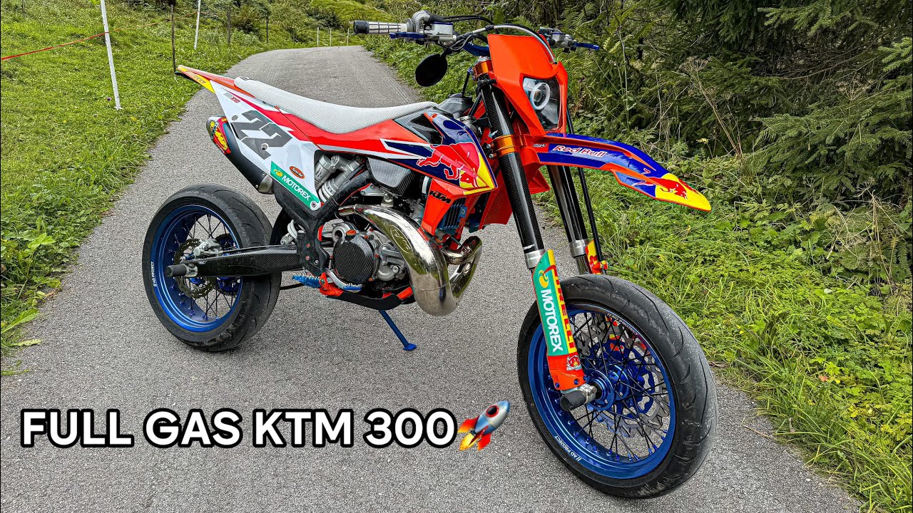 KTM 300 SUPERMOTO - MOUNTAIN RIDE - YouTube