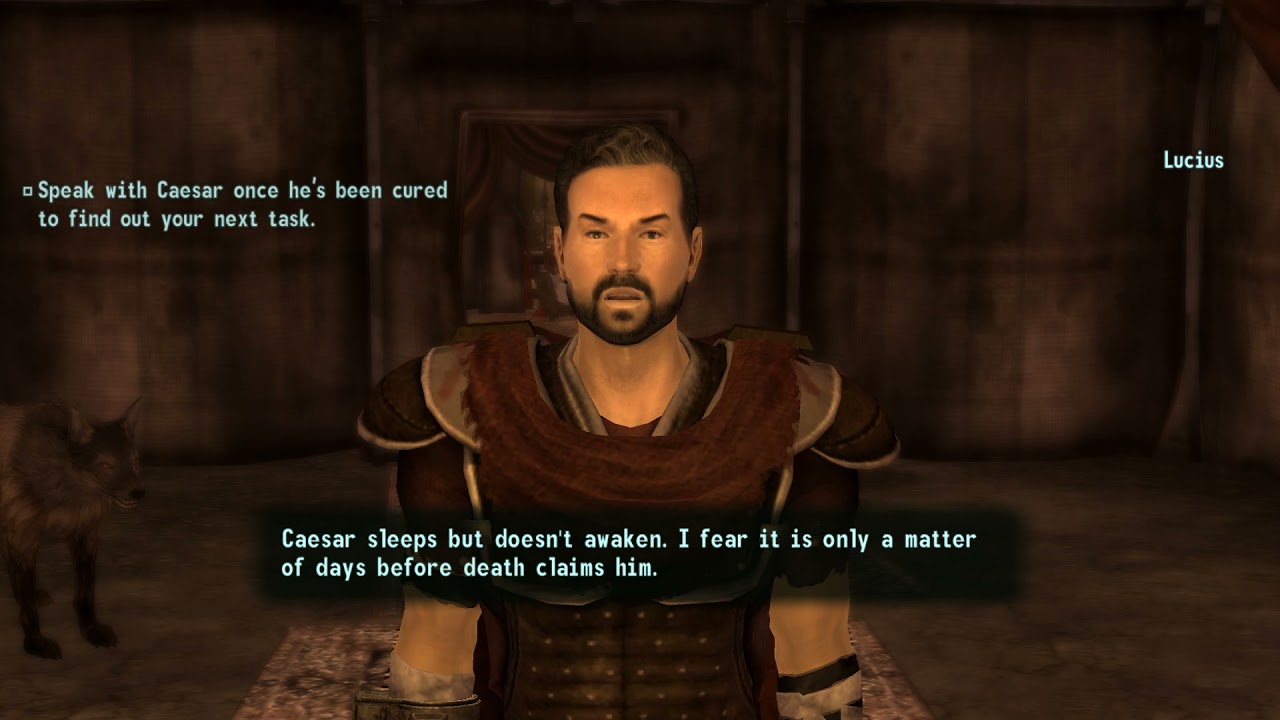 Fallout New Vegas: Doing brain surgery on Caesar with a Medicine skill ...