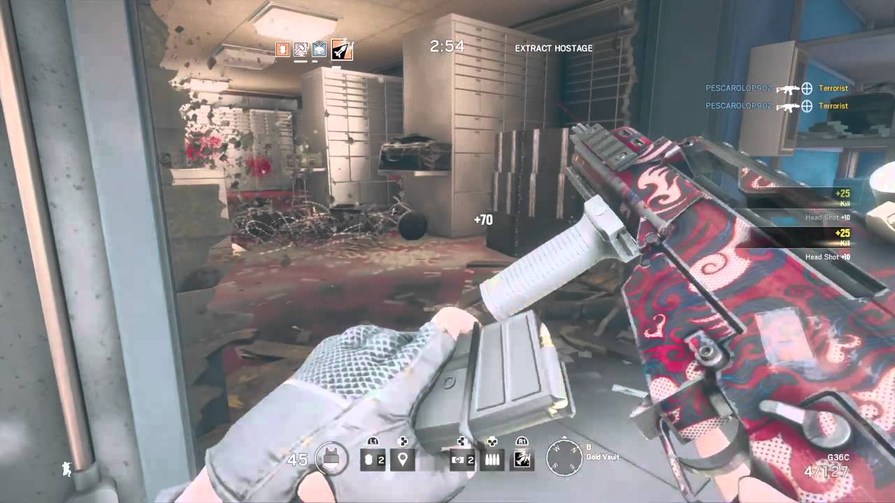 Tom Clancy's Rainbow Six® Siege Extract Hostage ASH G36C - YouTube