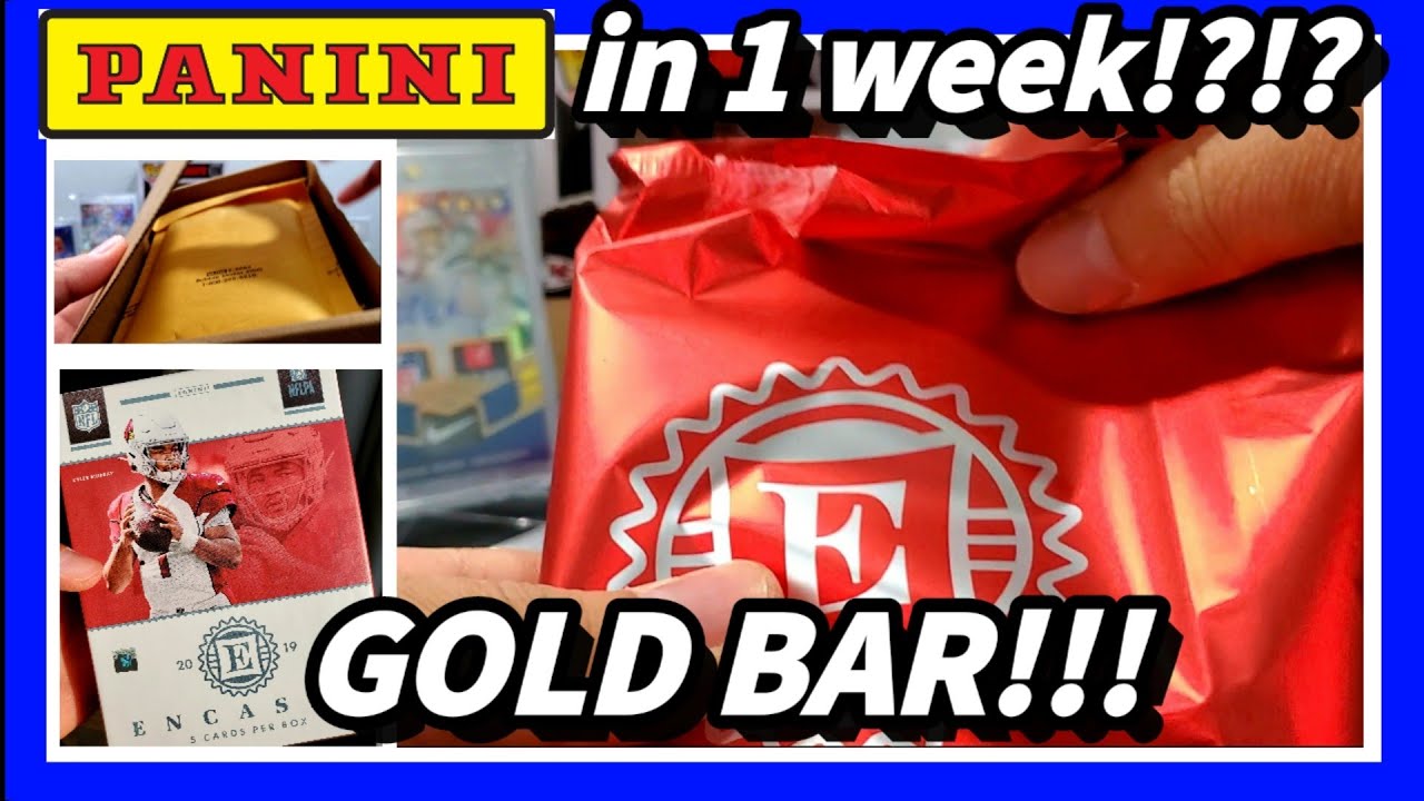 Unboxing 2019 Panini Encased & Package from PANINI America! - YouTube