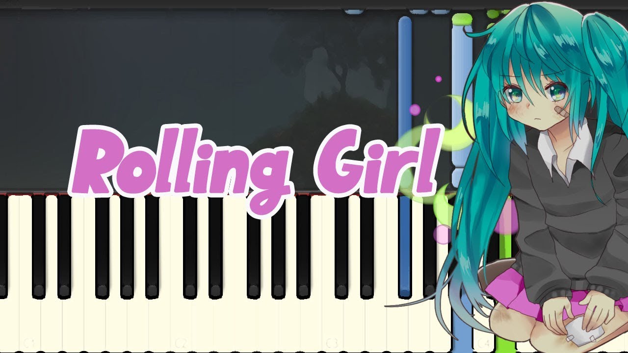 🎹 hatsune miku - rolling girl (Piano Tutorial Synthesia) ️♫ - YouTube
