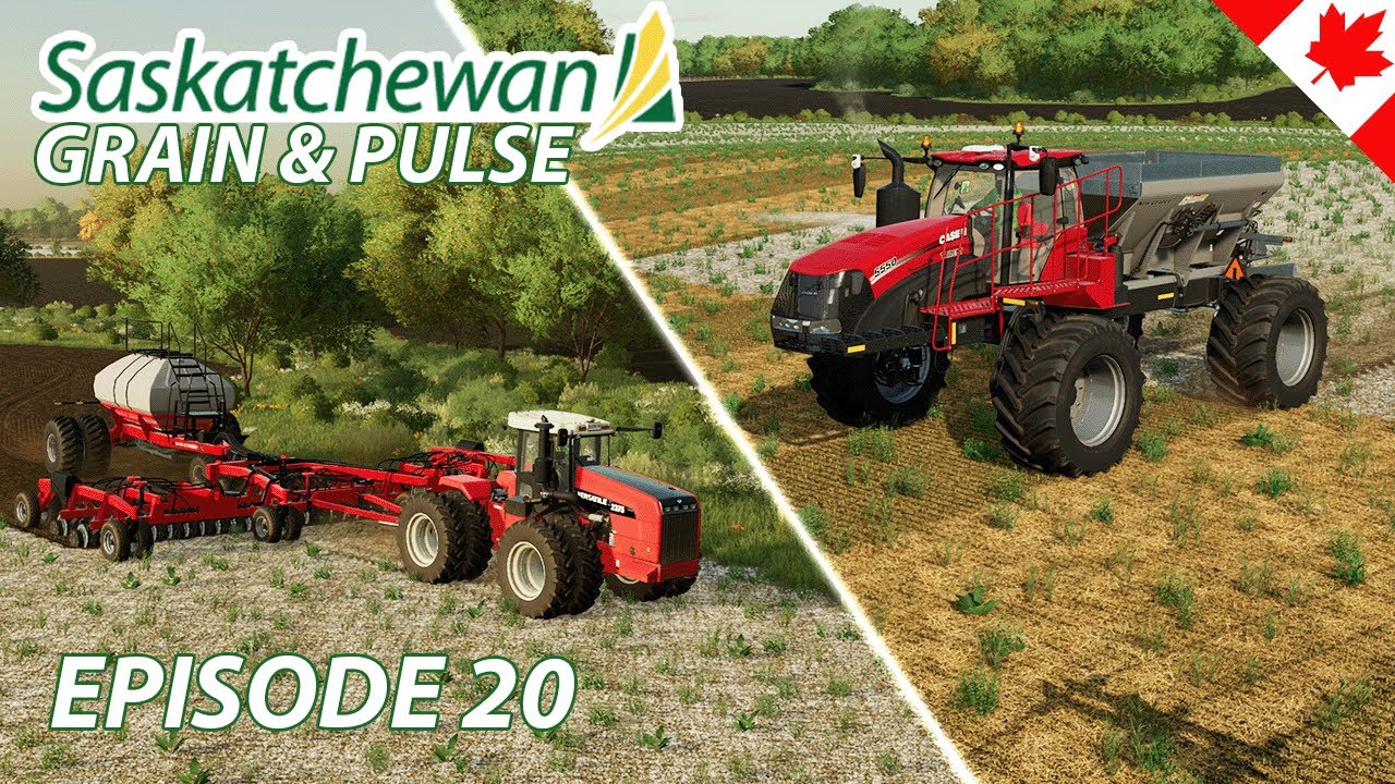 Seeding winter wheat and spreading lime - Saskatchewan Grain & Pulse - Episode 20 - FS22 - YouTube