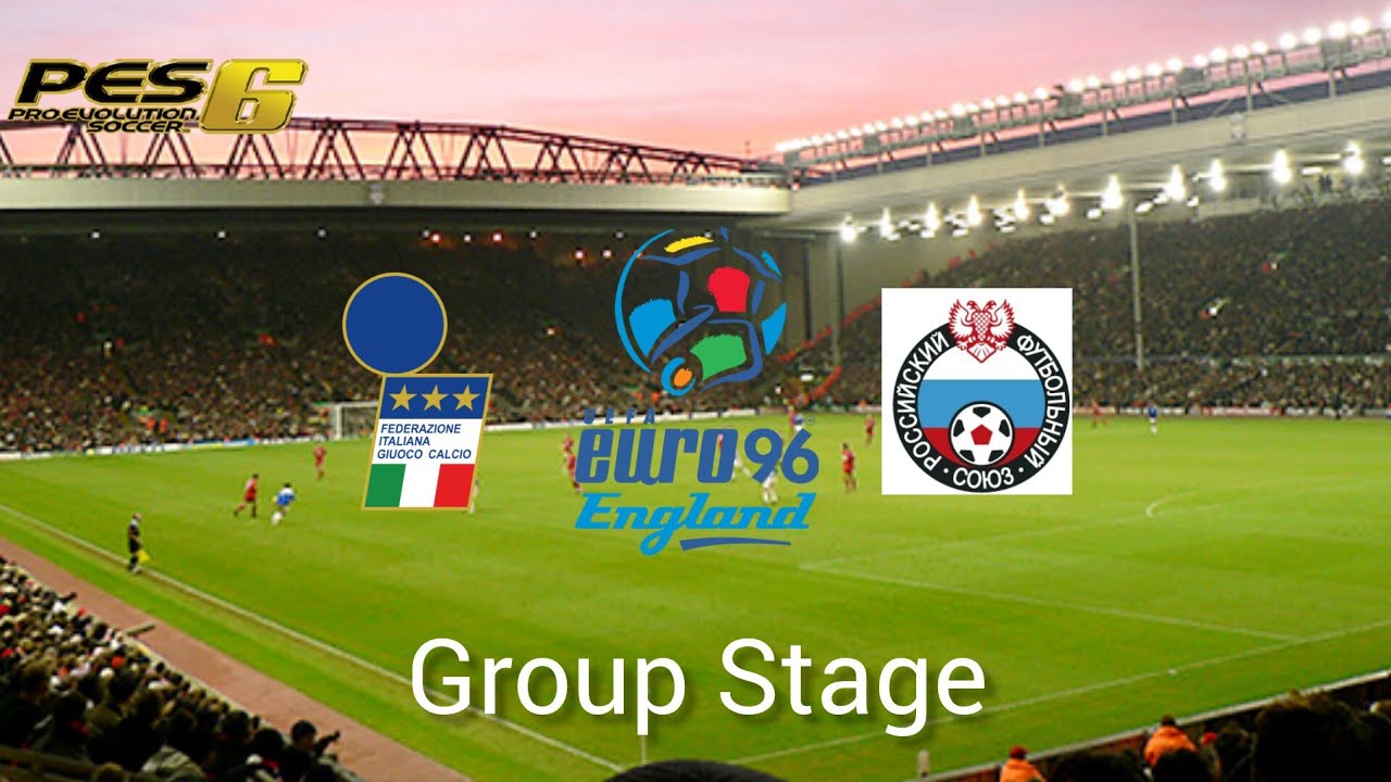 UEFA Euro 96, Group Stage, Group C Matchday 1, Italy vs Russia - YouTube