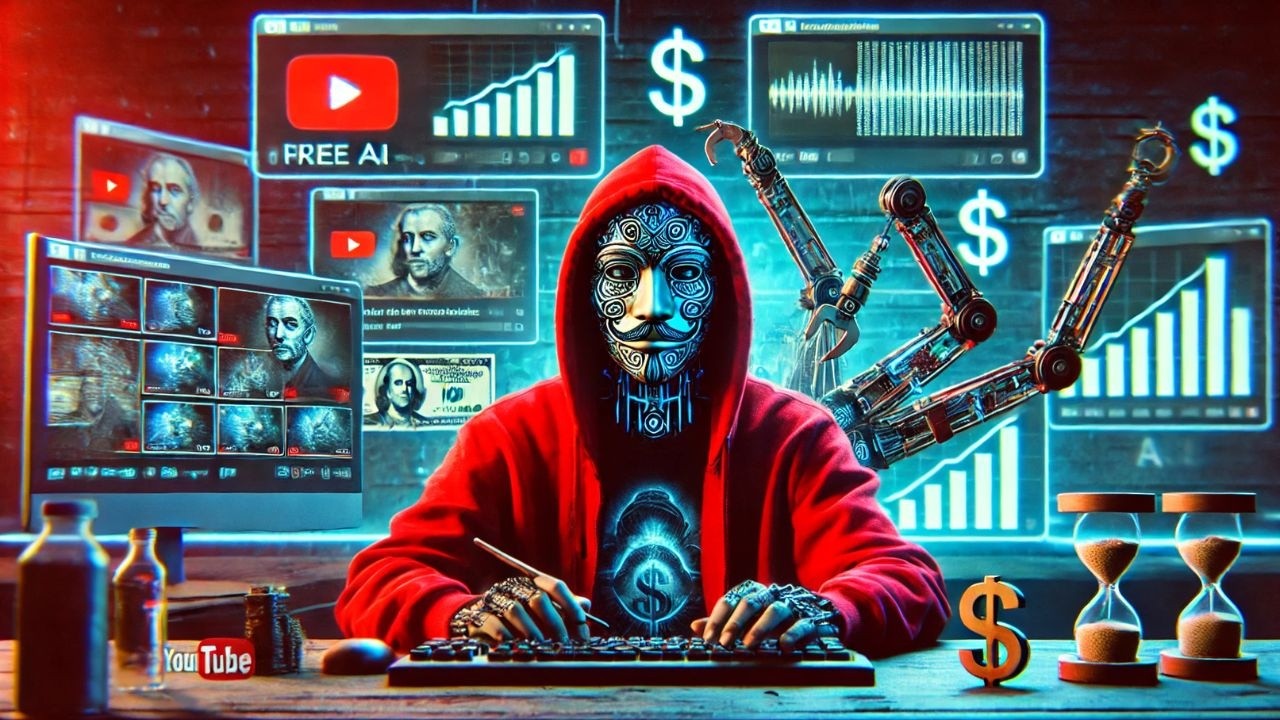 CRIEI UM VÍDEO INTEIRO PARA CANAL DARK MONETIZÁVEL USANDO IA GRÁTIS ...