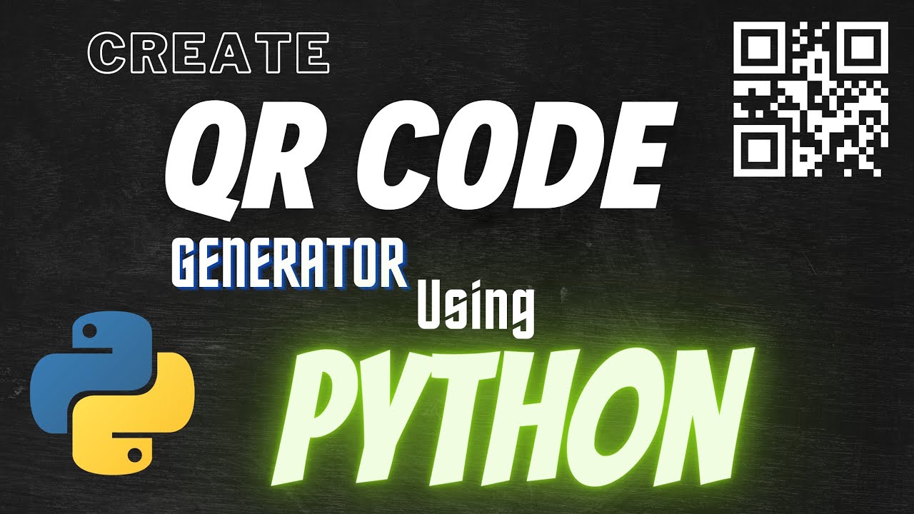 Create a QR code Generator using Python - YouTube