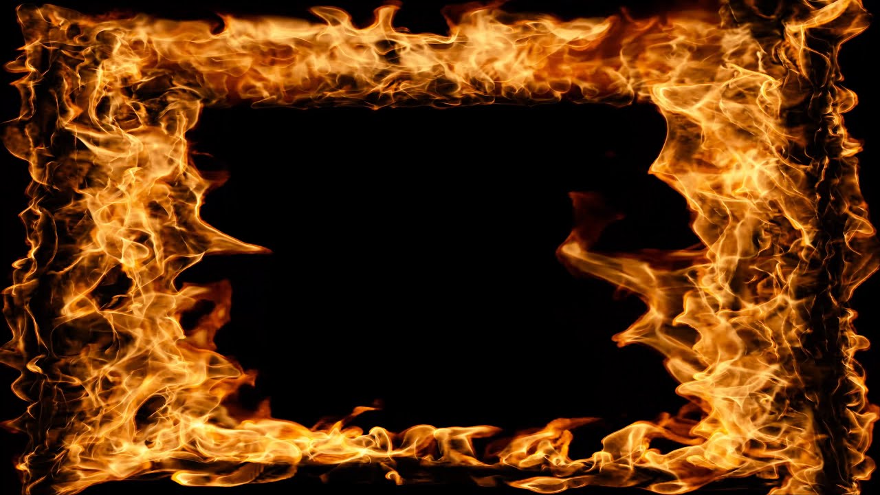 Fire Overlay Frame Effect - Fire Background Video 4K - YouTube