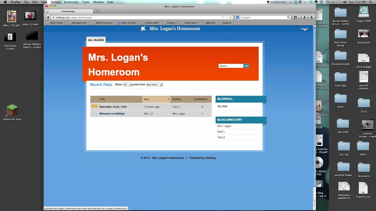 Kidblog Adding Students to your class - YouTube