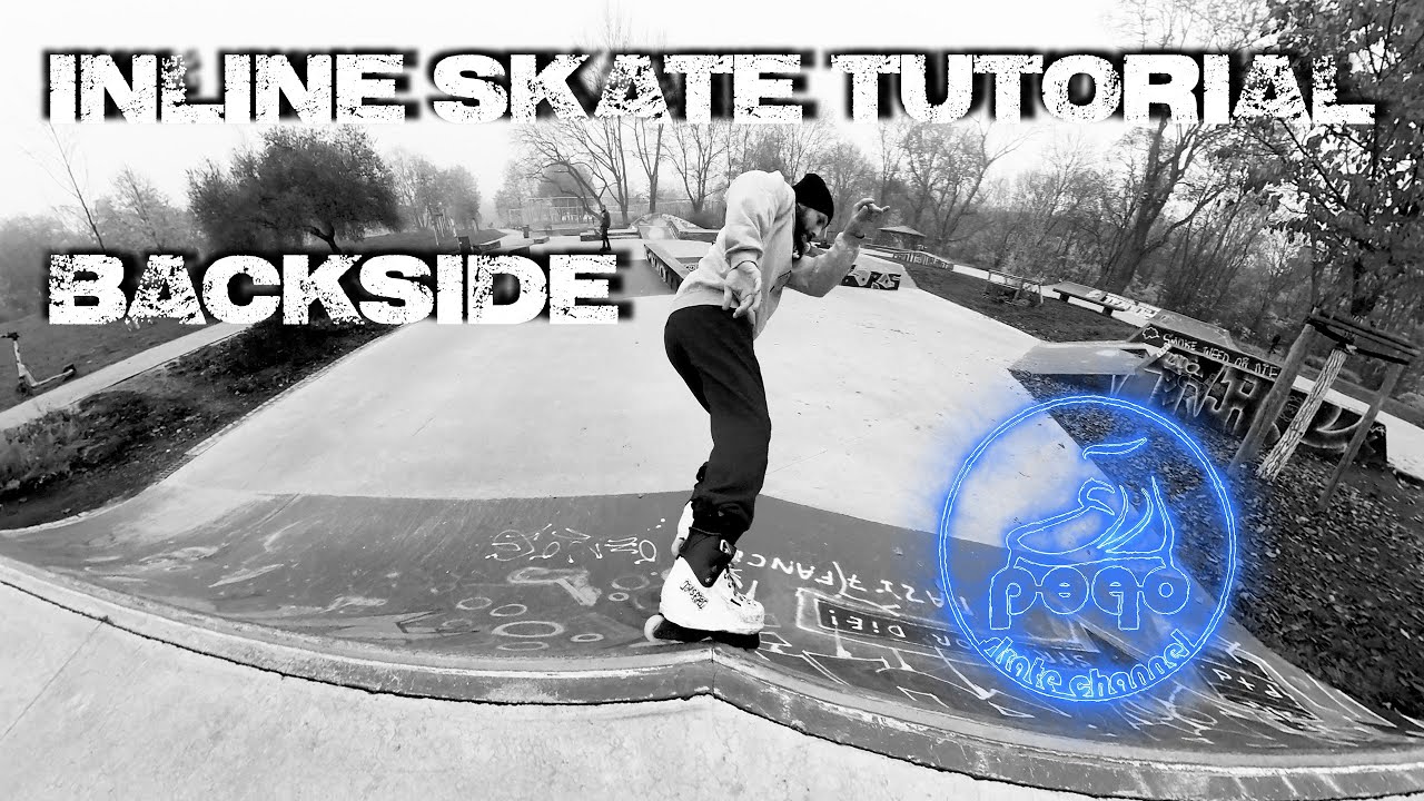 Inline Skate Tutorial Backside Grind - YouTube