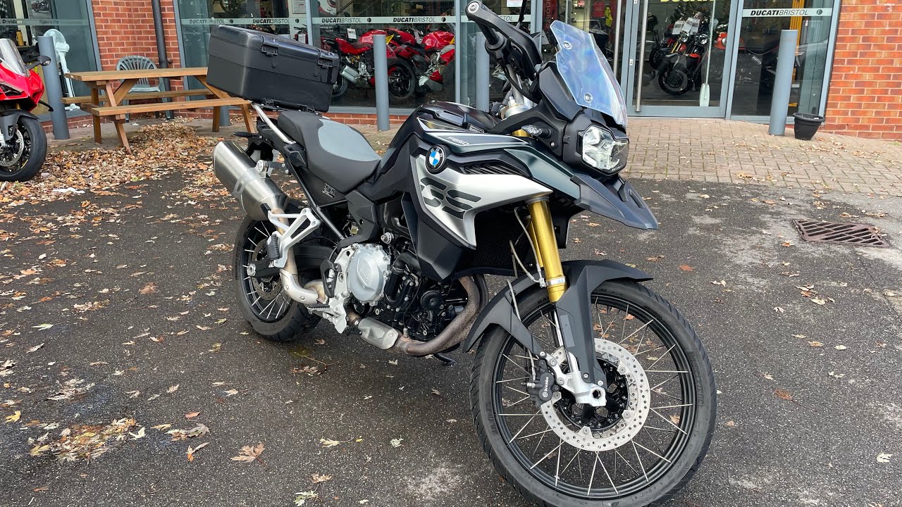 BMW F 850 GS Sport (Green) walkaround with engine sound for sale - YouTube
