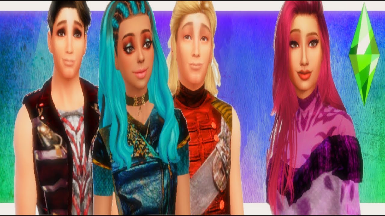 Descendants 3 [Uma, Harry, Gil and Audrey cc] I Sims 4 I Rebeccas ...