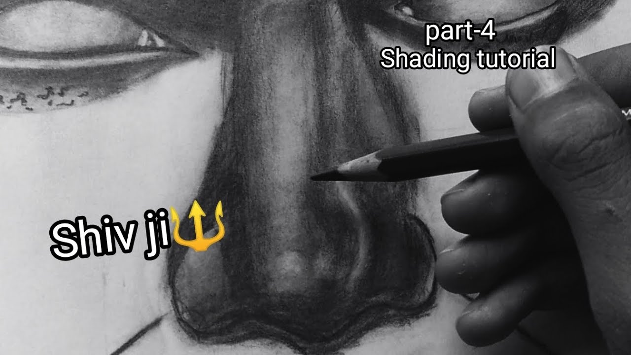 Shiv ji🔱 drawing. On A3 size sheet. p-4 shading tutorial#devsketchart# ...