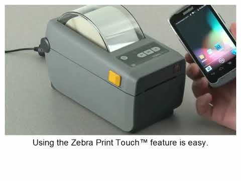 ZD410 - How to Use the Zebra Print Touch Feature - YouTube